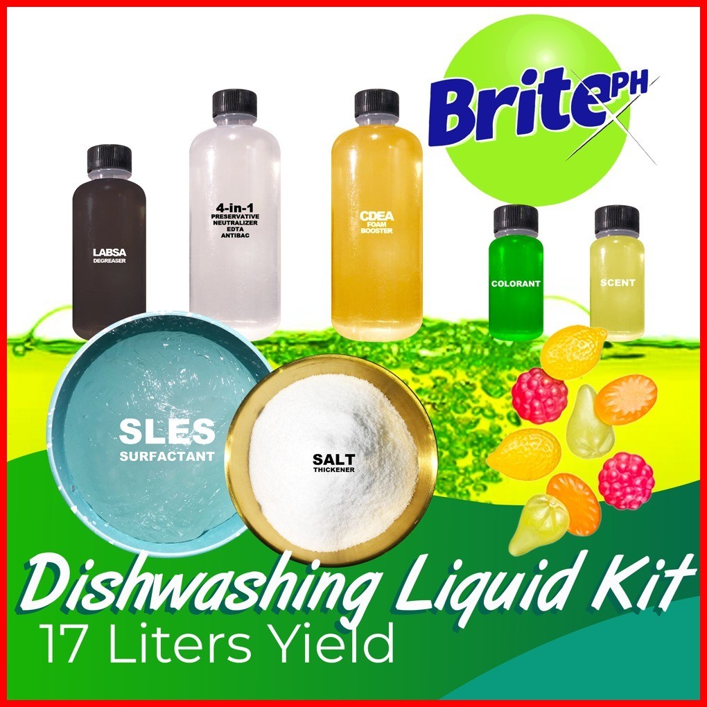 ☸ BritePH Dishwashing Kit DIY (Tutti-frutti Flavor) -- Regular, Bula ...