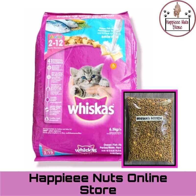 Whiskas Kitten Dry Cat Food 2-12 buwan Ocean Fish Flavor 1kg | Shopee ...