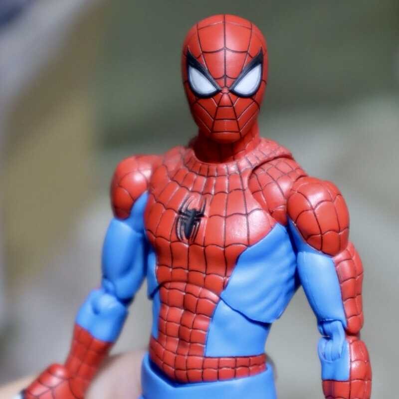 6-Inch Spider Man Head Carving Mask Head 1/12 Avengers Handmade Spider ...