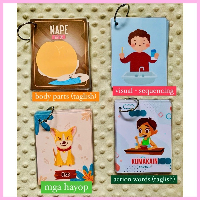 ∈ ACTION WORDS TAGALOG FILIPINO Laminated Educational Flashcards ...