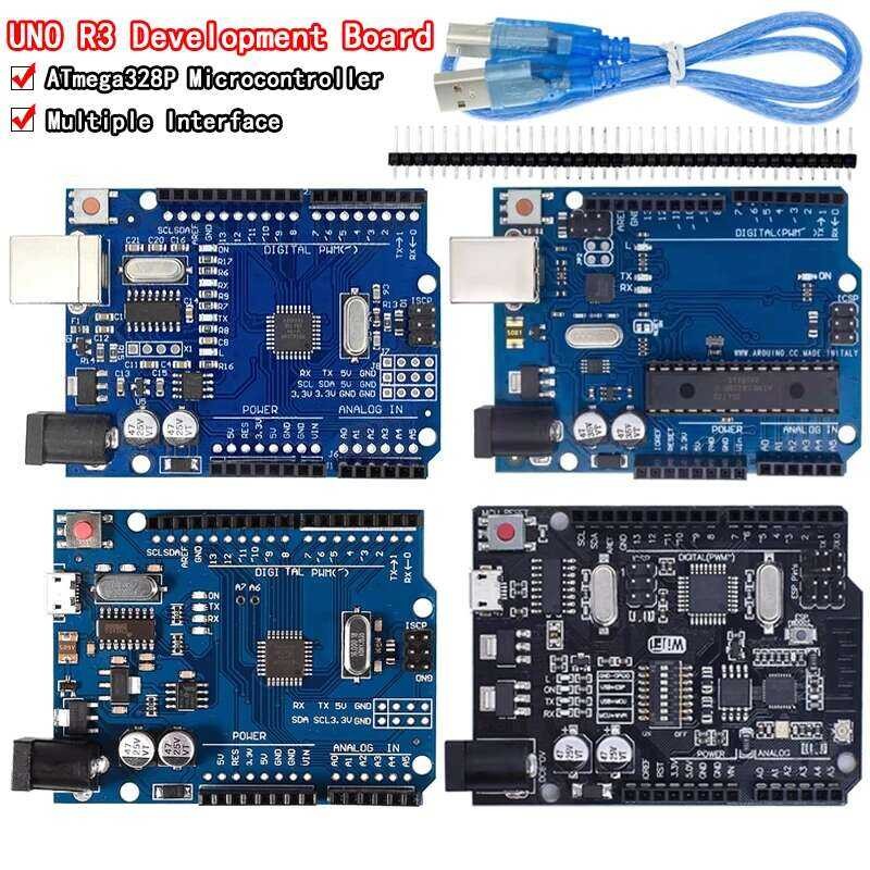 Official 1Set Box Atmega16u2 / Uno+Wifi Mega328p Chip Ch340g For Arduino UNO R3 Developmen ...