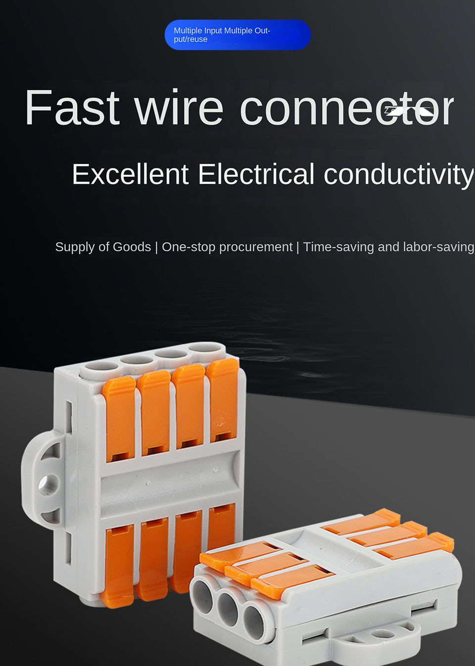 Wire Connector 2/3/4/5/6 pin Universal Docking Fast Wiring Conductors ...