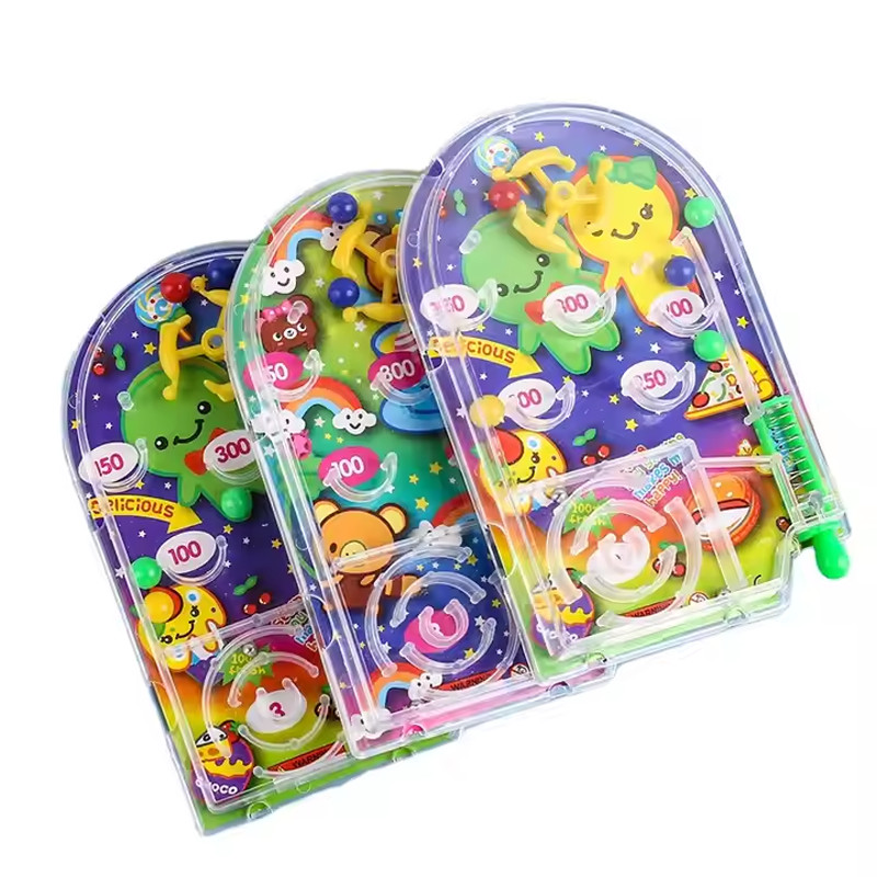 2 In 1 Classic Pinball Walking Bead Maze Marbles Puzzle Board Game Kids ...