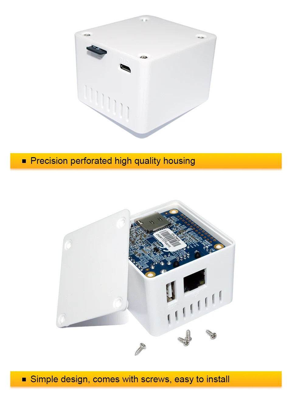 Orange Pi Zero Or Orange Pi Zero LTS Development Boards ABS White Case ...