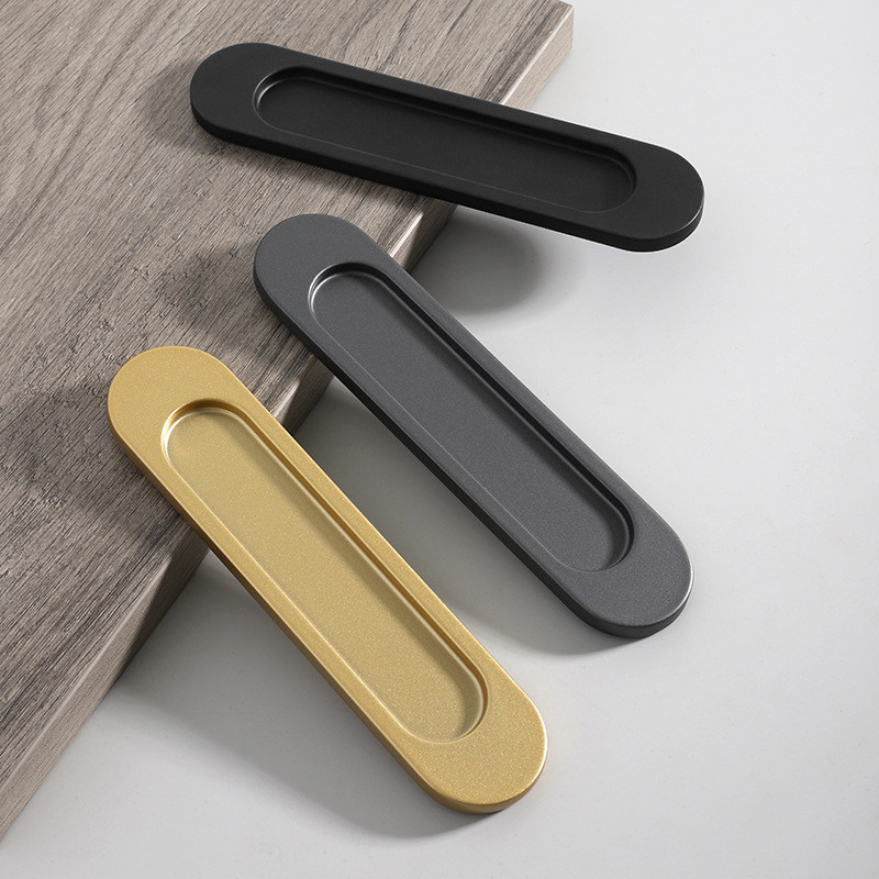 Non Perforated Sliding Door Self-adhesive Handle for Household Simple ...