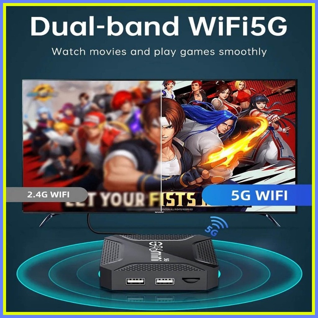 G96 Mini TV Box 8K Ultra HD 4GB+64GB Wireless 2.4G dual-band WiFi ...