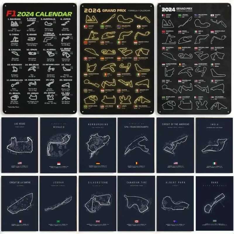 F1 Imola Monaco Track Circuit Formula 1 Wall Art Nordic Poster ...
