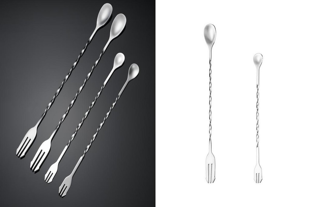 /LO/ Burr-free Handle Spoon Premium Stainless Steel Bar Spoon for ...