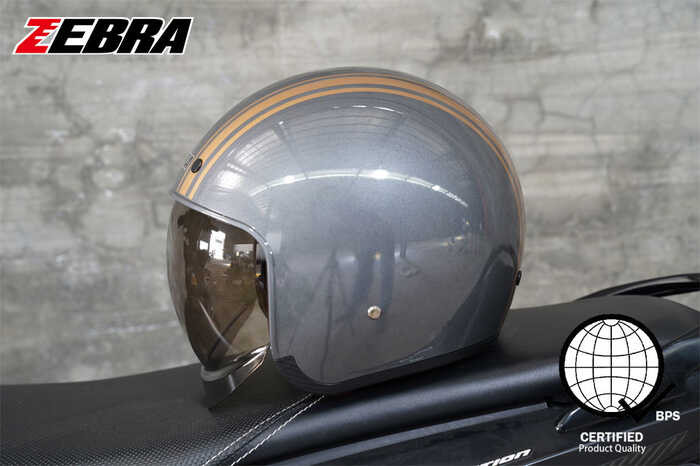 Classic 603 Motorcycle Half Face Zebra Original Retro Helmet For Women ...