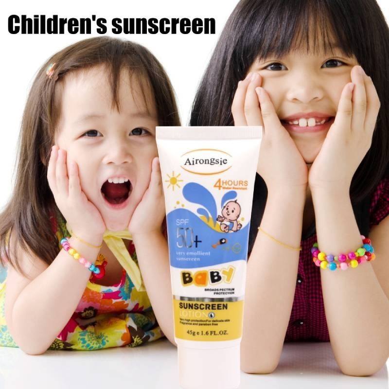 45g Children SPF50+ Sunscreen Lotion Kids Moisturizing Sunscreen Cream ...
