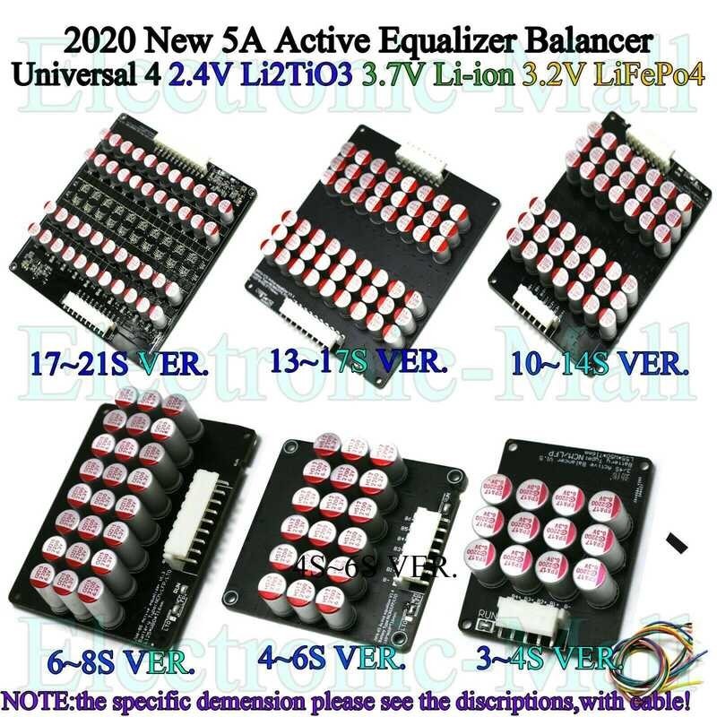 Active -21S 5A Equalizer Balancer Board Li-Ion Lifepo4 LTO Lithium Battery Capacitor BMS 3S 4S ...