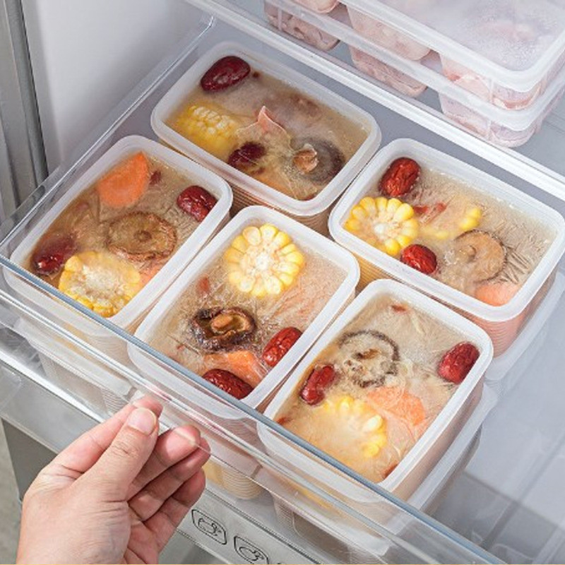 Food Grade Transparent Preservation Box - Refrigerator Freezer Storage ...