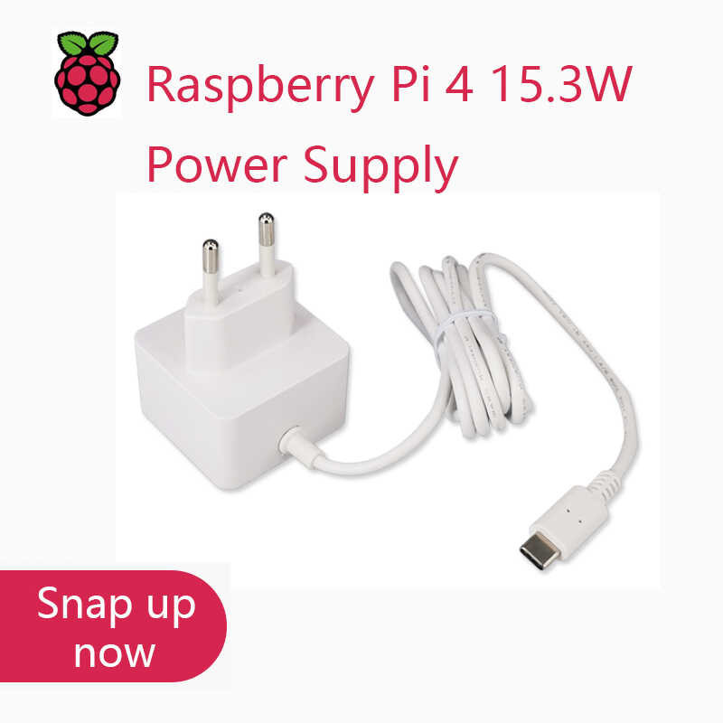 15.3W Raspberry Pi Usb-C Power Ply,Official At Recommended 5V3a Type-C ...