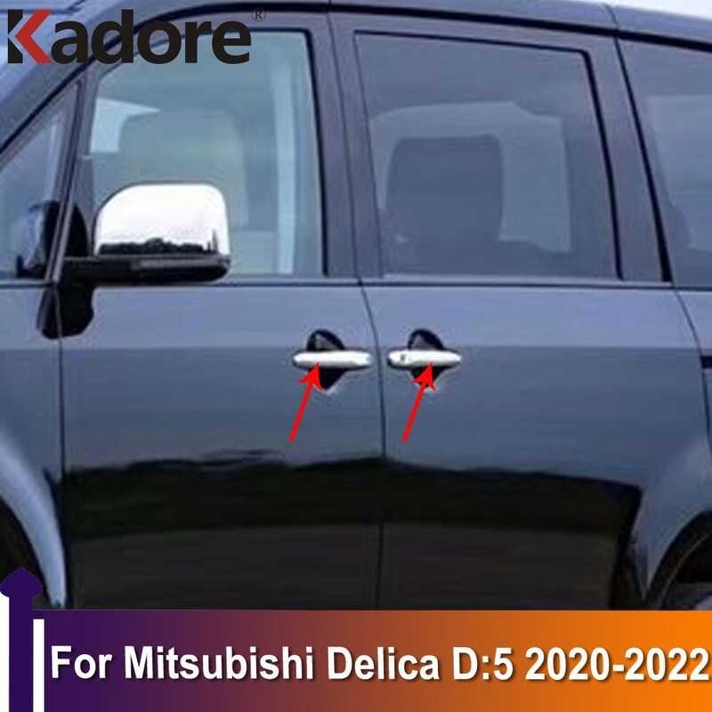Handle Side Door Cover Trims Sticker Para Sa Mitsubishi Delica D:5 2020 ...