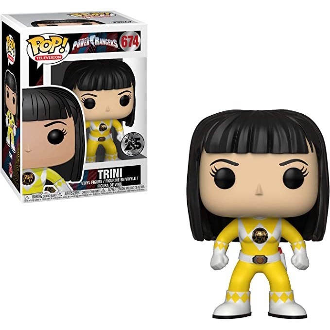 Funko Pop Television: Power Rangers - Trini Yellow Ranger #674 (No ...
