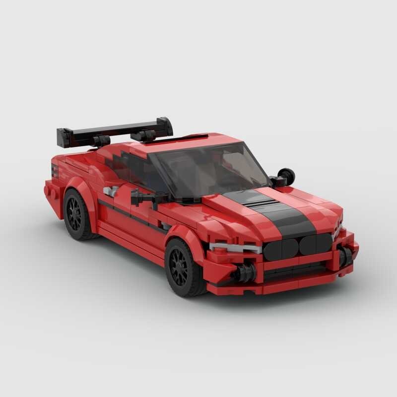 Brick M8 MOC Racing Sports Car Vehicle Speed Champion Racer Building ...
