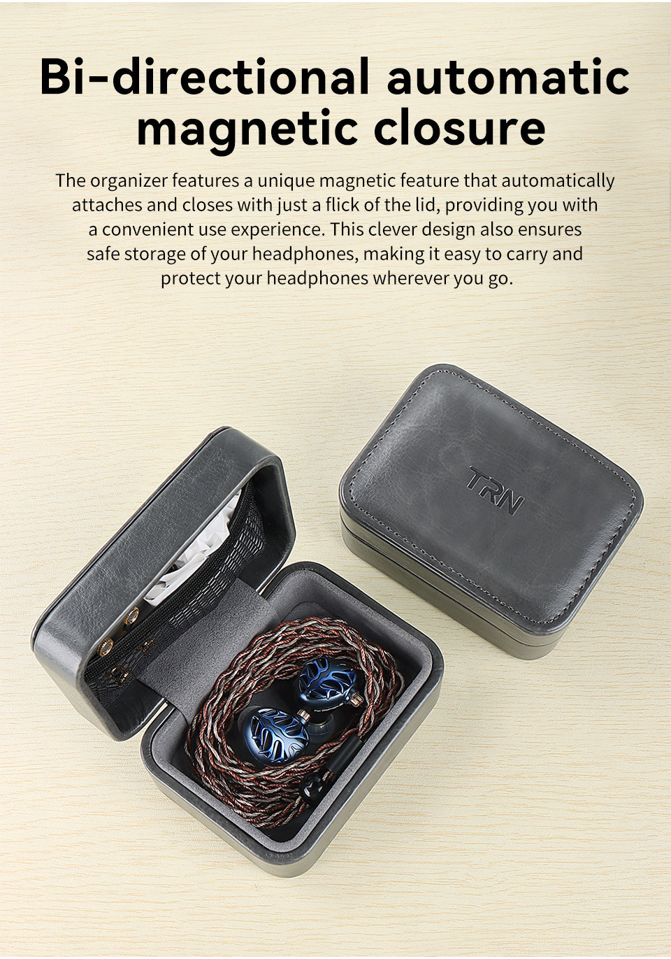 TRN Mag New Earphones Case Portable Storage Case Earphone Accessories ...