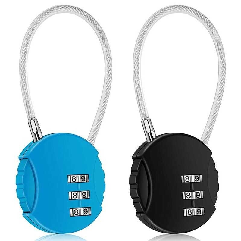 2 Pack Combination Lock 3 Digit Outdoor Waterproof Padlock para sa ...