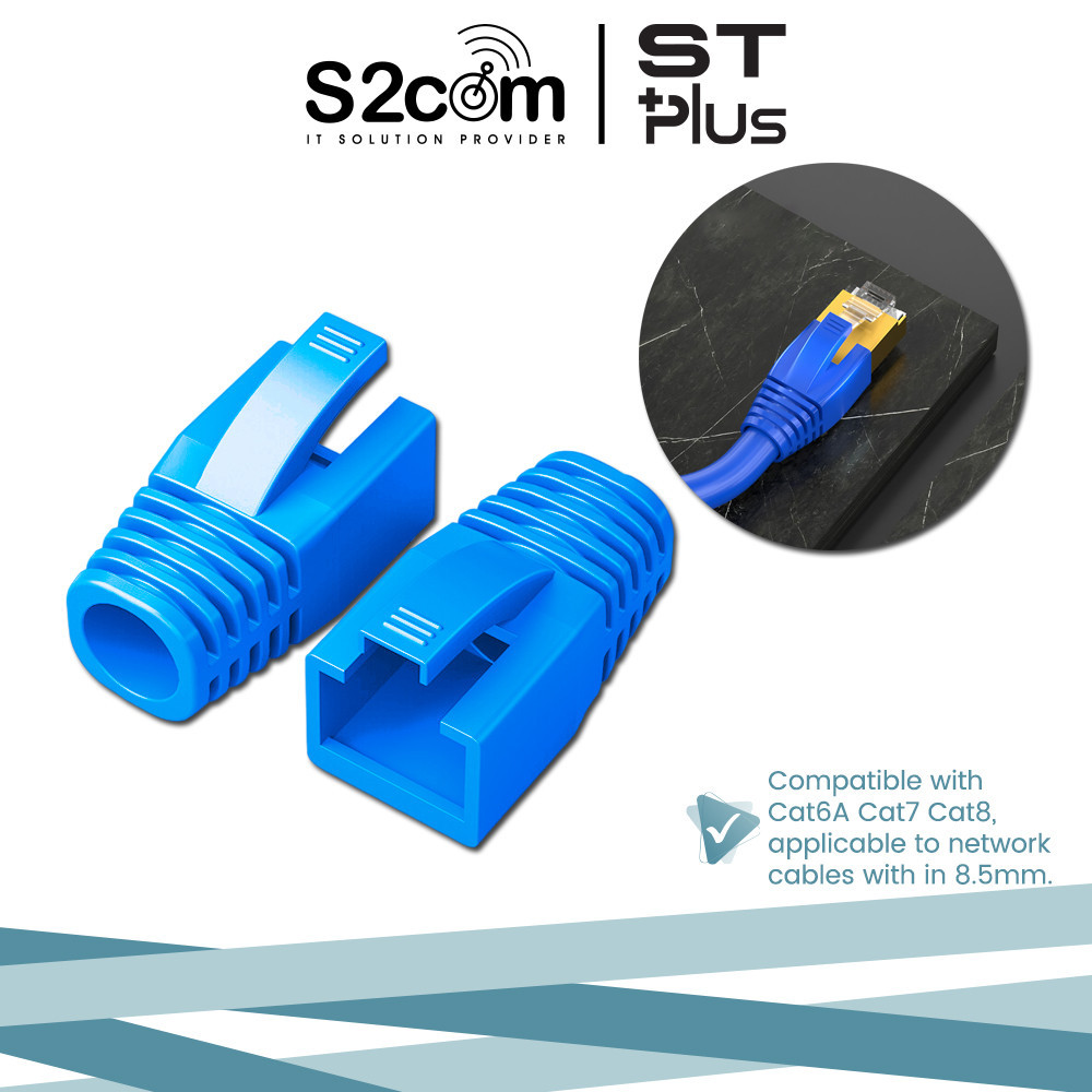 RJ45 Rubber Boot 8.5mm For Cat6A / Cat7 Shielded 100Pcs | Shopee ...
