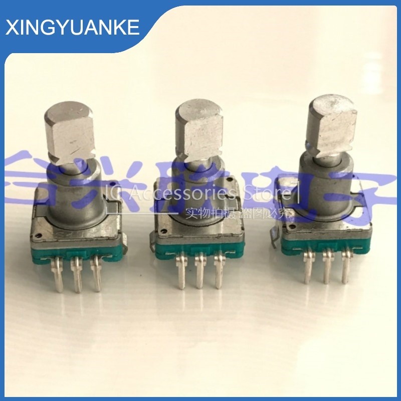 1Pcs/Lot EC11 Type Rotary Encoder With Switch 30 Positioning 15 Pulse Shaft Length 15MM | Shopee ...