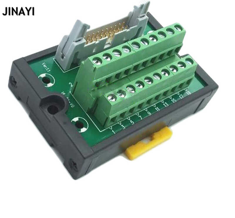 IDC 1pc 64 60 50 40 34 26 20 16 10 Pin Male Terminal Block Breakout PLC ...