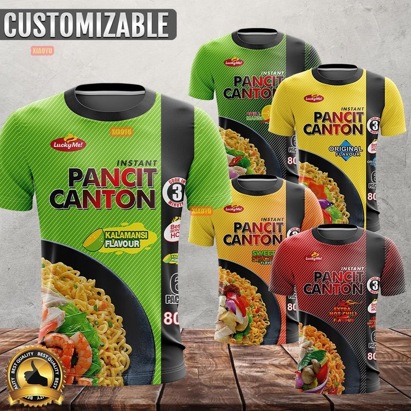 Summer popular Pancit Canton Jersey Full Sublimation Tshirt size：xs-3x ...