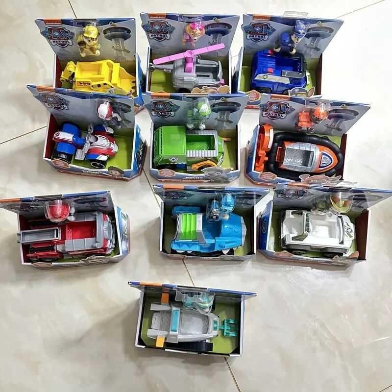 々 Original PAW PATROL Action Figure Vehicle Car Ryder Tracker Everest ...