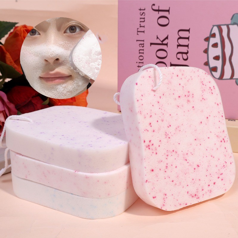 Durable PVA Face Washing Puffs Gentle Makeup Removal Sponge Spa Massage ...
