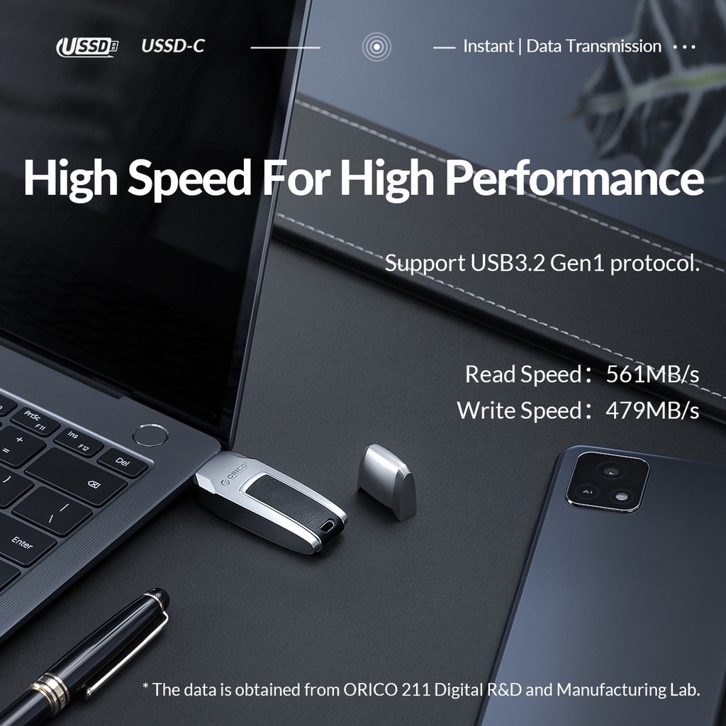 ORICO 128GB 256GB 512GB 1TB Flash Drive USB 3.2 Pen Drive Memory Stick ...
