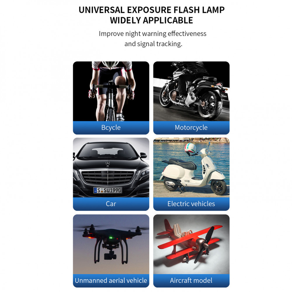 7 colors Remote RGB Led Aircraft Strobe lights Motorcycle Lights LED Flash Position Wireless ...
