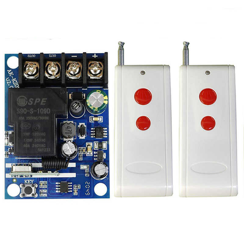 433Mhz Wireless RF Remote Control Switchdc 12V 24V 48V 30A Relay High ...
