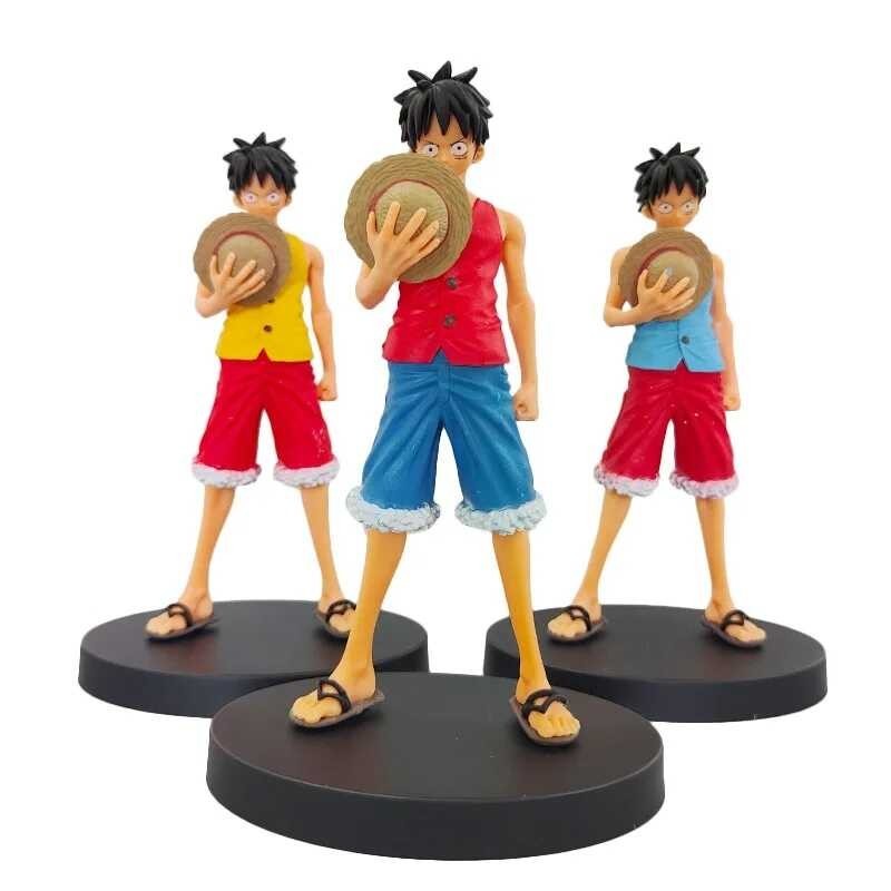 5Pcs/Set One Piece Luffy - Action Figure Monkey D Luffy Statue Anime ...