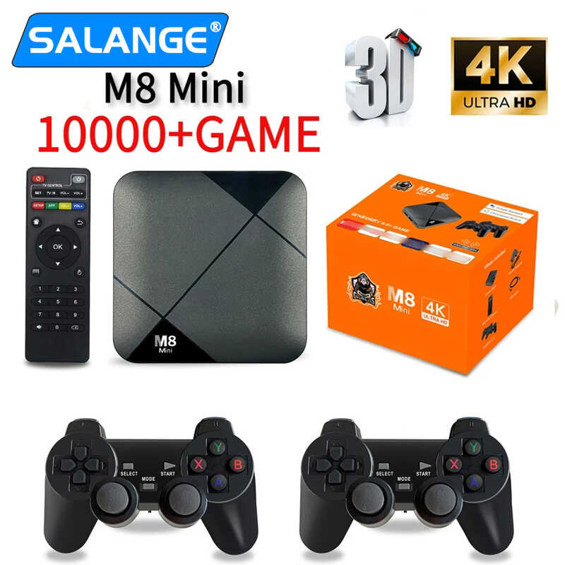 M8 Mini Game Player Android 10 TV Box S905 64Gb 10000 Games 4G Wifi HD ...