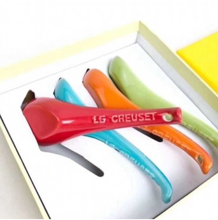 Cool Le Creuset Na Kulay Ceramic Chinese Spoon Mahaba Hawakan Ang ...