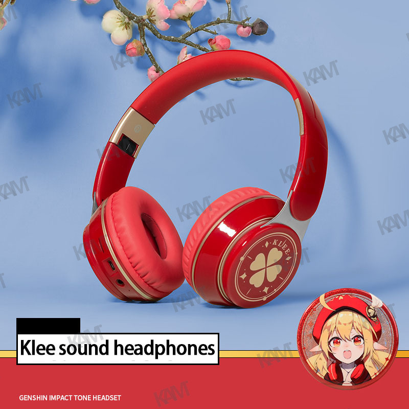 Kam Genshin Impact Headset Klee Gaming Headset Wireless Bluetooth ...