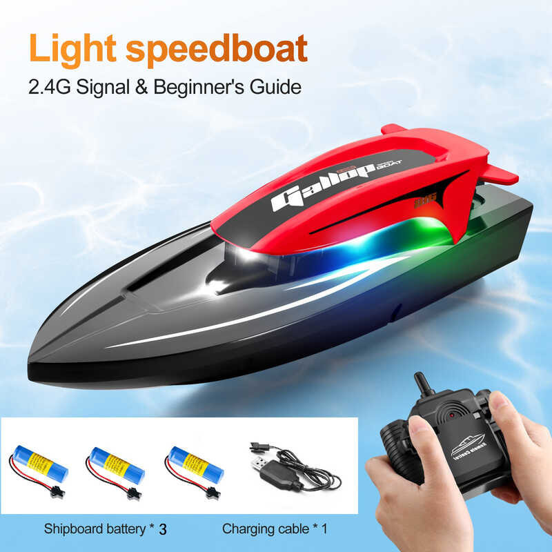Motor Bodhi High-Efficiency Boat High-Speed Rc Boat With Led Lights Fun ...