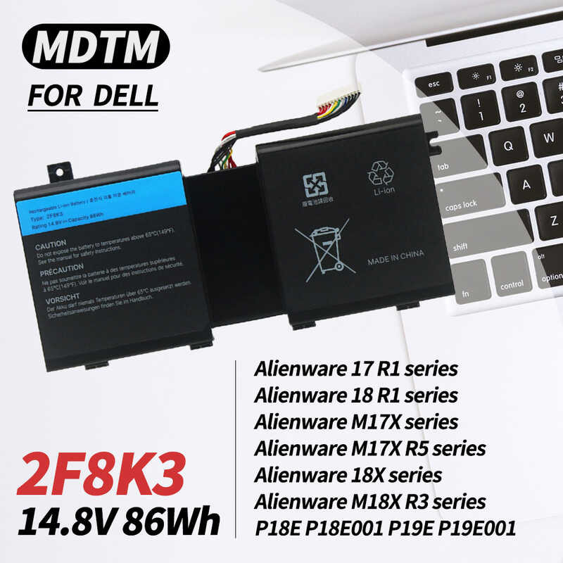 2F8k3 Laptop Battery Para Sa Dell Alienware 17 R1 17X M17x-R5 Alienware ...
