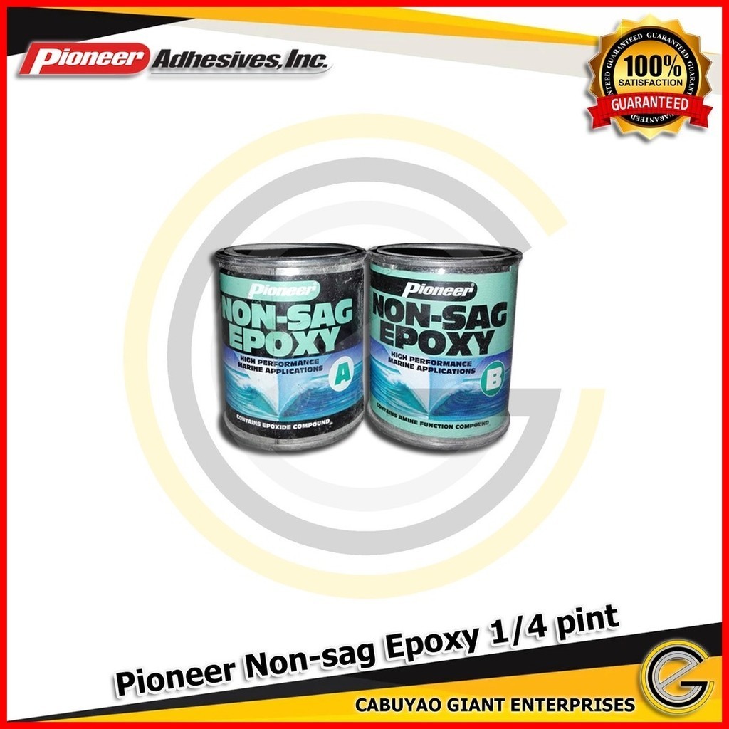 Pioneer Non-sag Epoxy 1/4 pint (1/8 liter size, per set) | Shopee ...