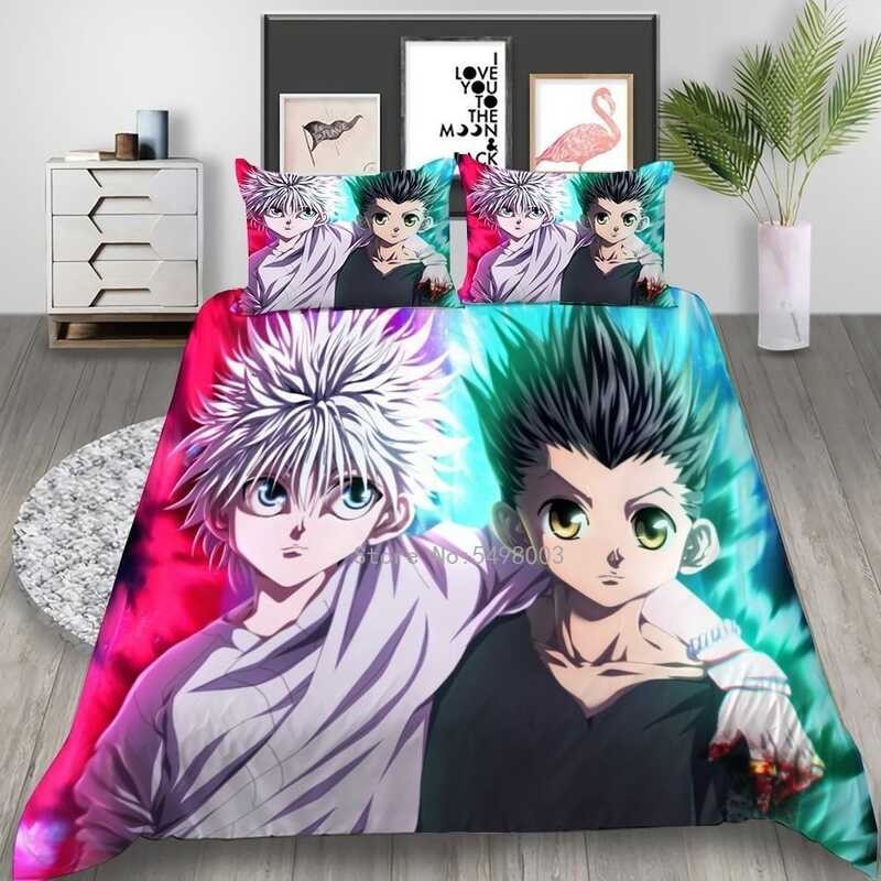 Japan Anime Cartoon Bedding Hunter Xhunter Gon At Killua Duvet Cover ...