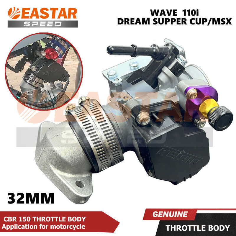 150 Throttle CBR Body + Housing 32Mm With Conversion To Wave Dream 110I ...