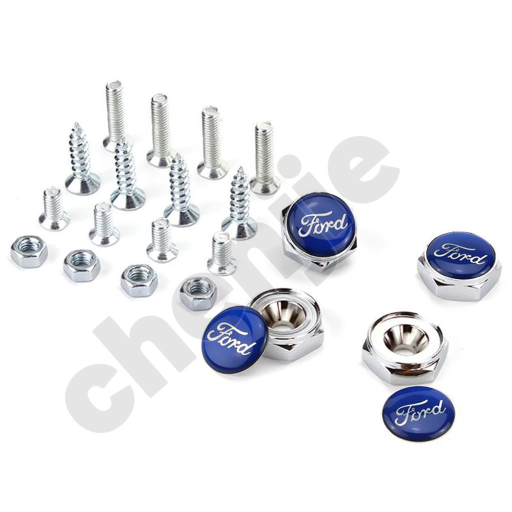 High quality 4pcs/set Car Chrome Anti-theft Screws car License Plate ...