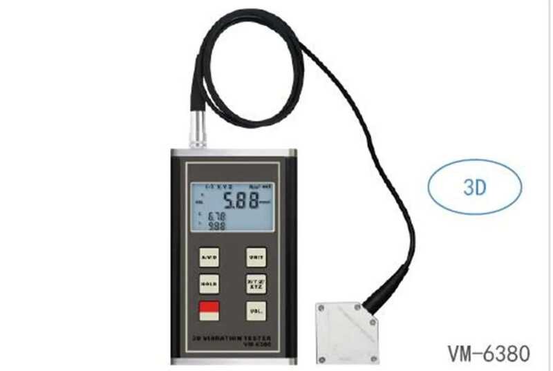 Tt Vm 6380 Digital Vibration Meter 3 Axis Piezoelectric Accelerometer Sensor Vibrometer Vm6380