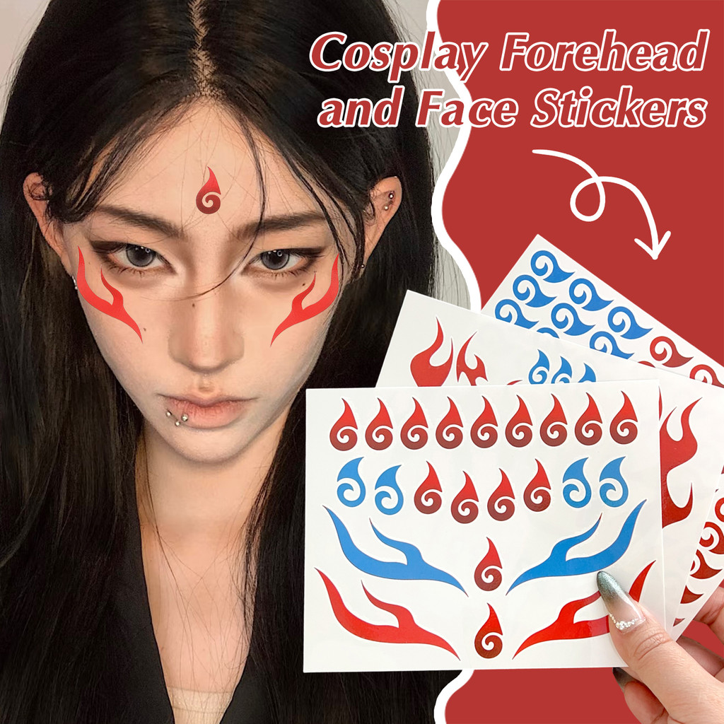 Temporary Cartoon Nezha Ao Bing Cosplay Stickers - Waterproof DIY ...