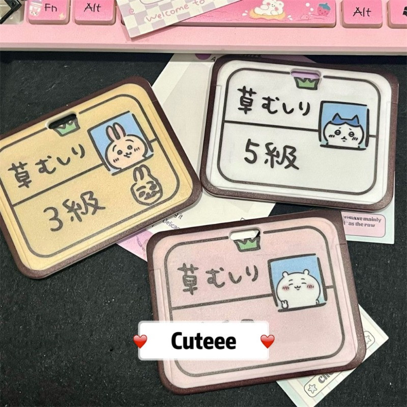 Cute Chiikawa Card Holder Usagi Hachiware ID Card Identity Credit Cover ...