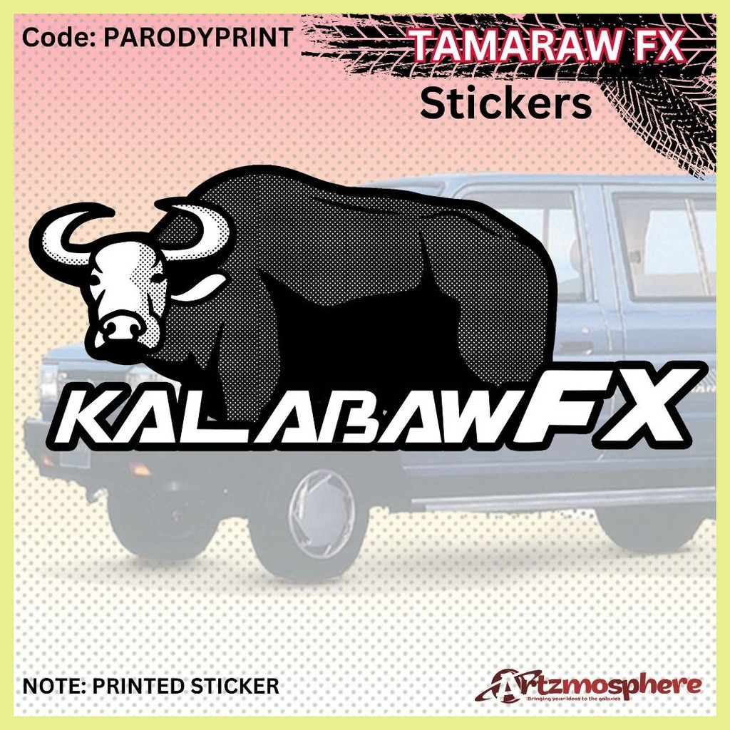 ⚕ └ ─ TOYOTA TAMARAW FX LOGO STICKER DECALS PARODY / ORIGINAL DESIGN ...