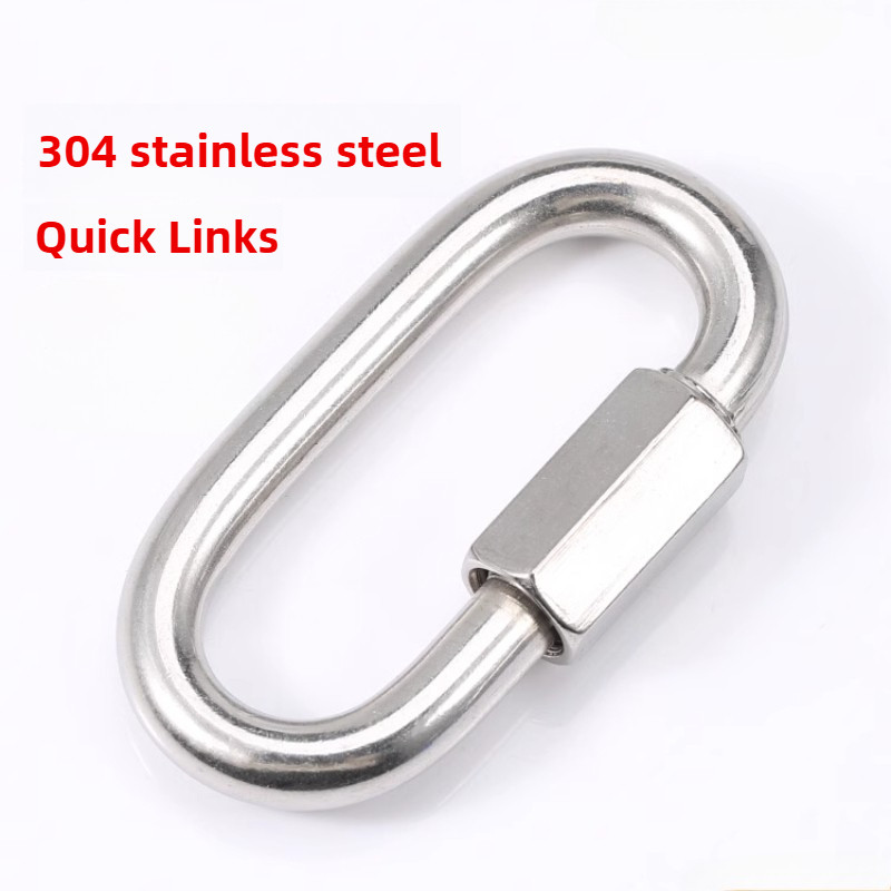 ‌304 Stainless Steel Quick Links – Heavy-Duty Carabiner Connectors for ...