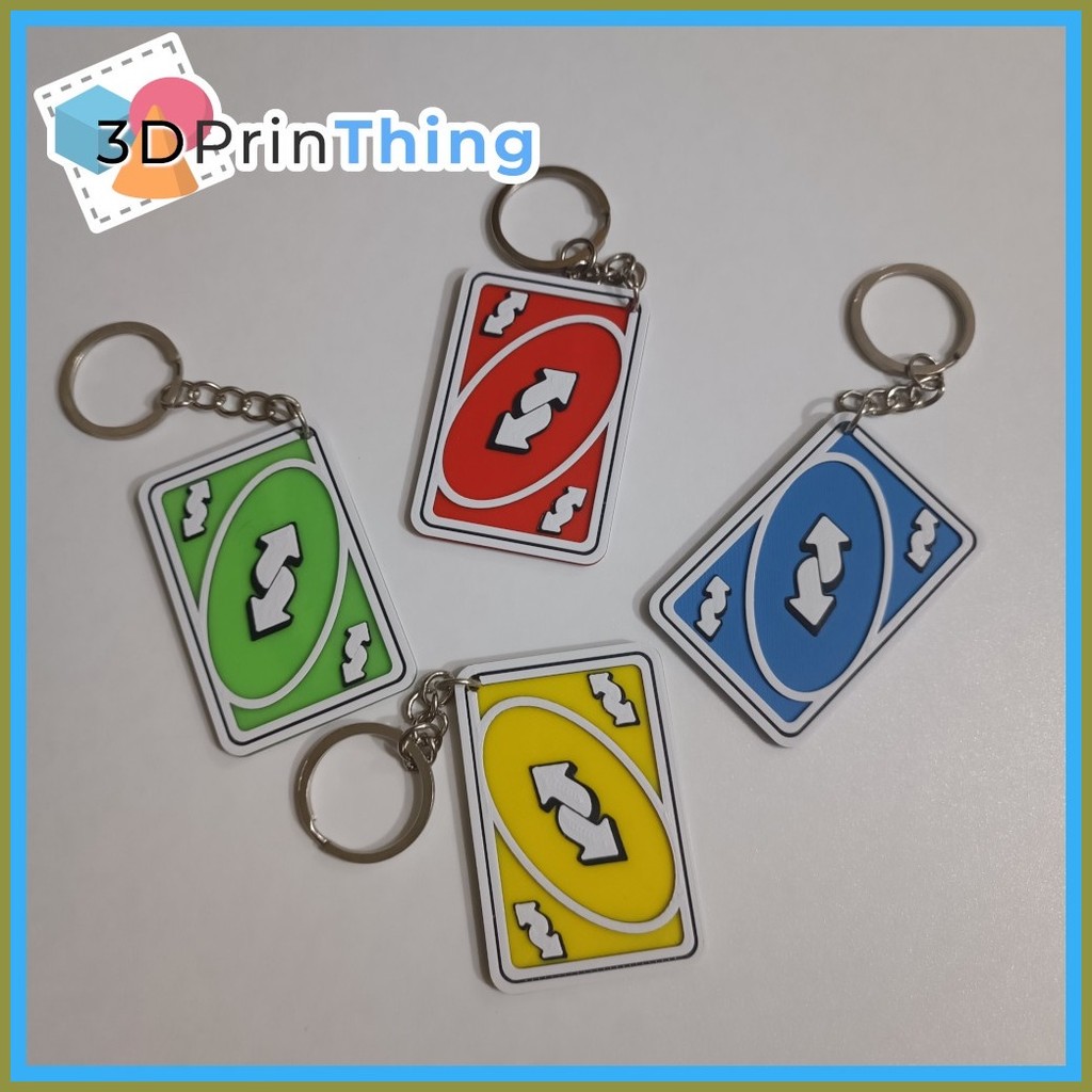UNO Reverse Card Keychain - Back to Back (3D Printed) | Shopee Philippines