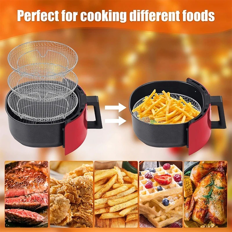 Easy Clean Square Food Grade Stainless Steel Air Fryer Drain Stand ...