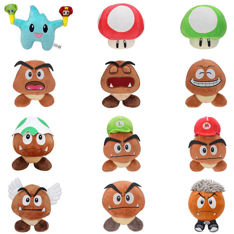 ๓ Mario Ken Carson Goomba Plush Toys Mushroom Soft Plushie Standee Of ...