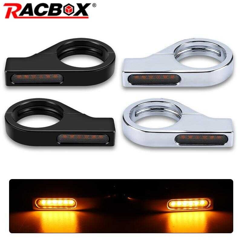 LED Sa Harap Ng Aluminum Alloy Motorcycle Lumiko Ng Signal Light Amber ...